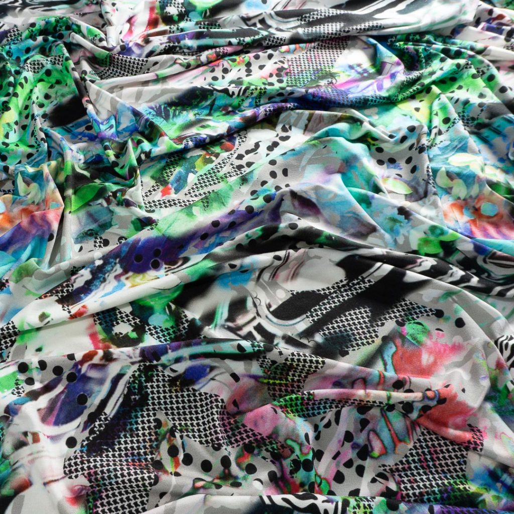 Viskose Jersey für Kleider Röcke in SW Reptil Inkjetdruck Boutiqe Fabrics